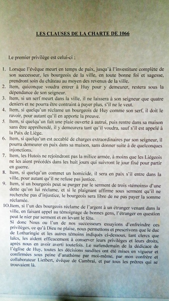 Fichier:Charte des libertés de Huy.JPG — Wikihuy